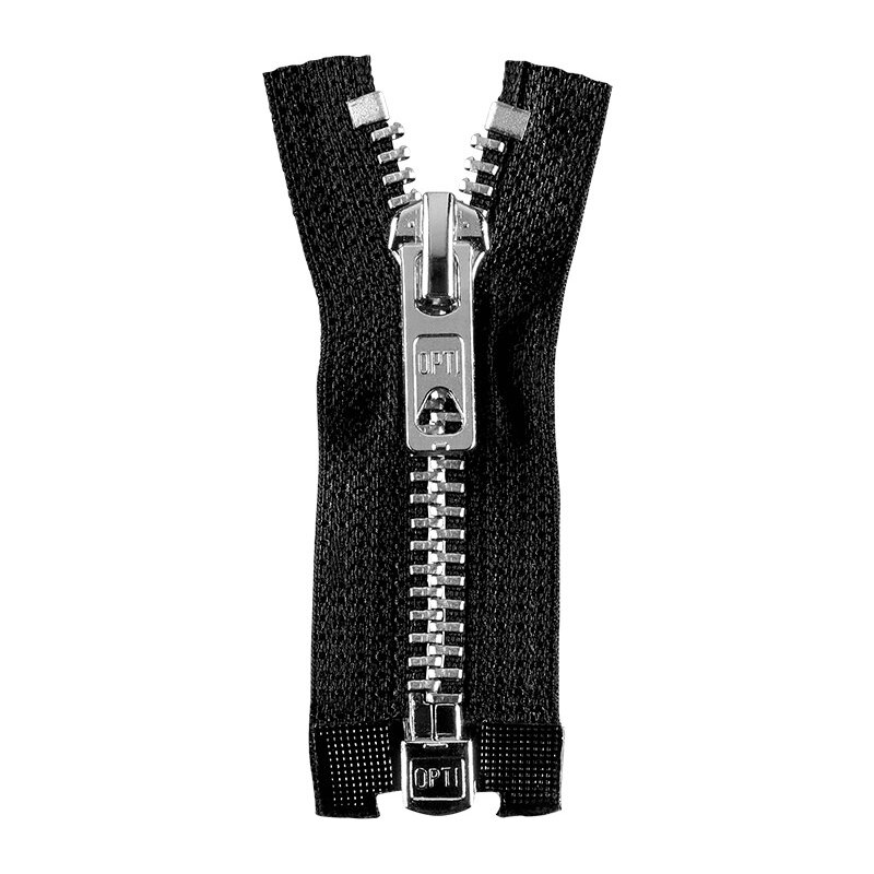 Reißverschluss Metall silber oder brüniert 30-80 cm teilba, 8,00